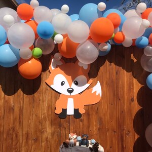 Fox Backdrop Prop - Large Fox Themed Backdrop - Woodland Animal Props ...
