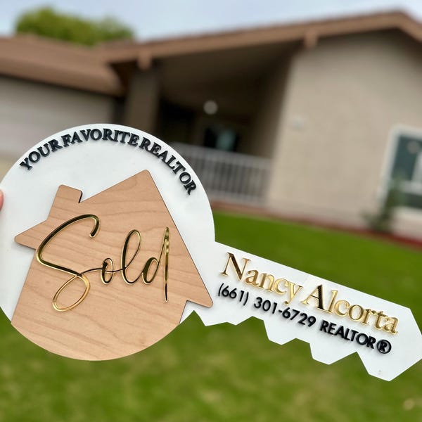 Sold Key Sign - Etsy