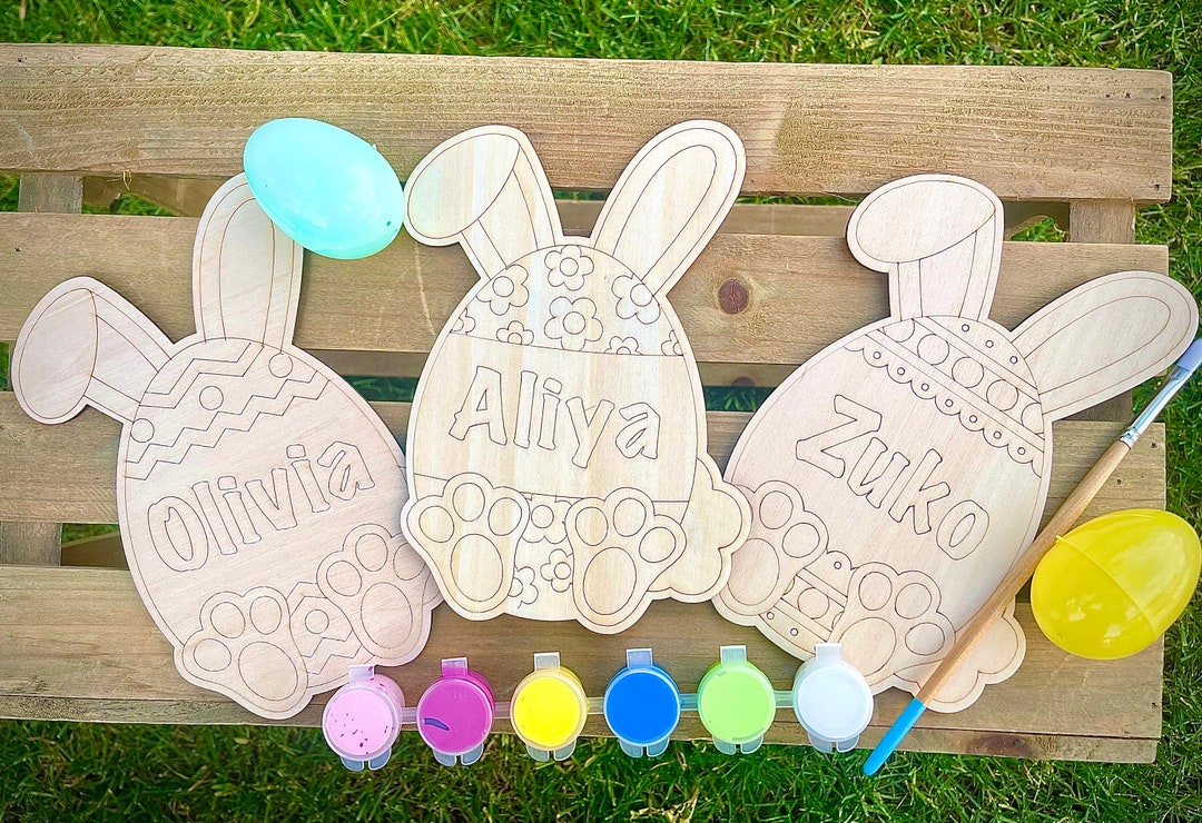 Personalized Easter Bunny Paint Kits - Easter Egg Paint Kits- Custom ...