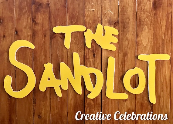 The Sandlot Sign Backdrop Sign the Sandlot Letters - Etsy