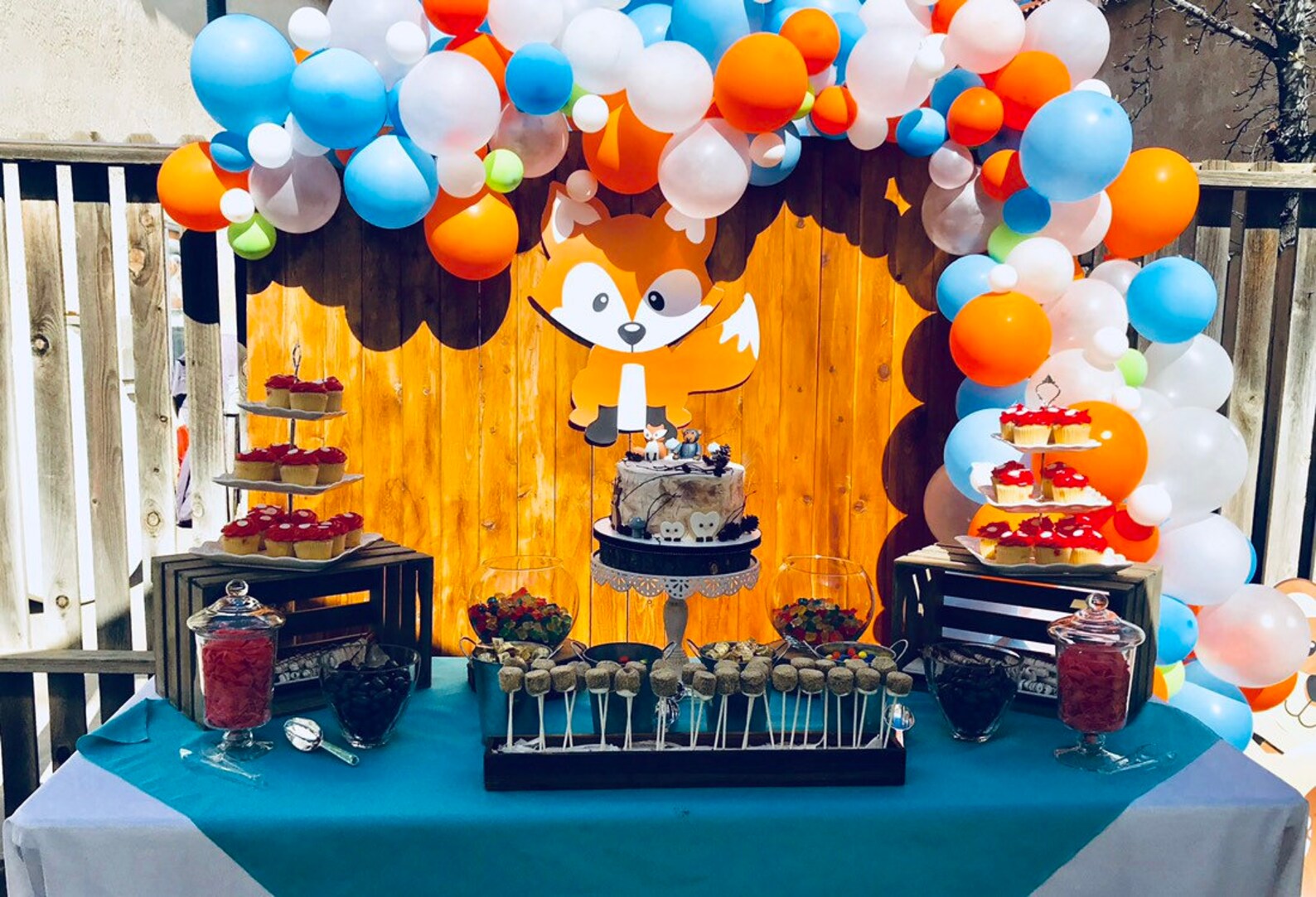 Fox Backdrop Prop Large Fox Themed Backdrop Woodland - Etsy