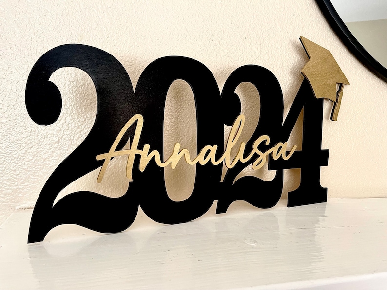 Class of 2024 Graduation Sign Customized Wood Grad Sign Grad Party ...