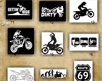 Motocross decals | Etsy