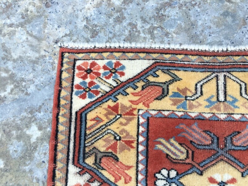 Vintage Turkish Rug Handmade Rug Wool Rug Afghan Kilim | Etsy