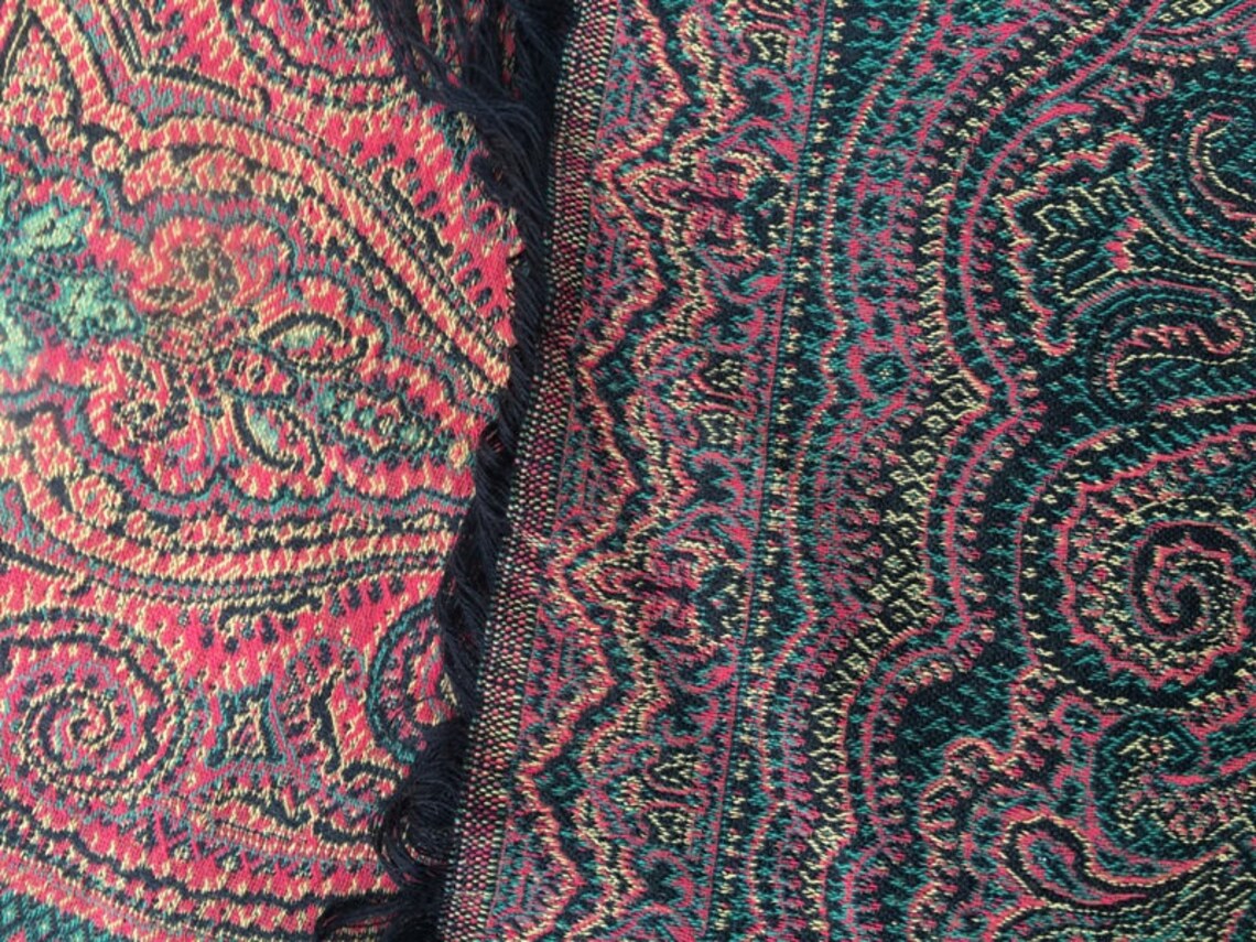 3x3 Vintage Paisley Shawl Woman Scarf Wool Shawl Fashion - Etsy