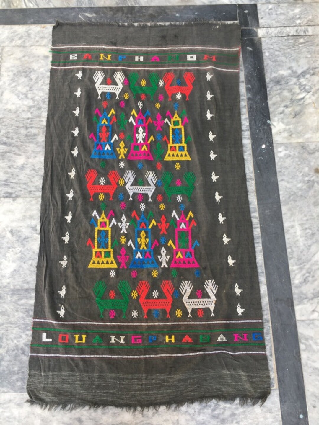 2x4 Antique Handmade Indian Tapestry Pictorial Tapestry Wall Hanging ...