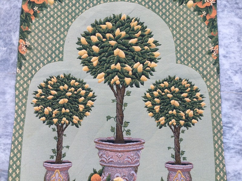 2x3 Vintage American pictorial tapestry wall hangings Kitchen | Etsy