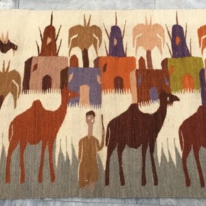 3x4 Turkish Kilim, Vintage Kilim, Handwoven Rug, Pictorial Rug ...