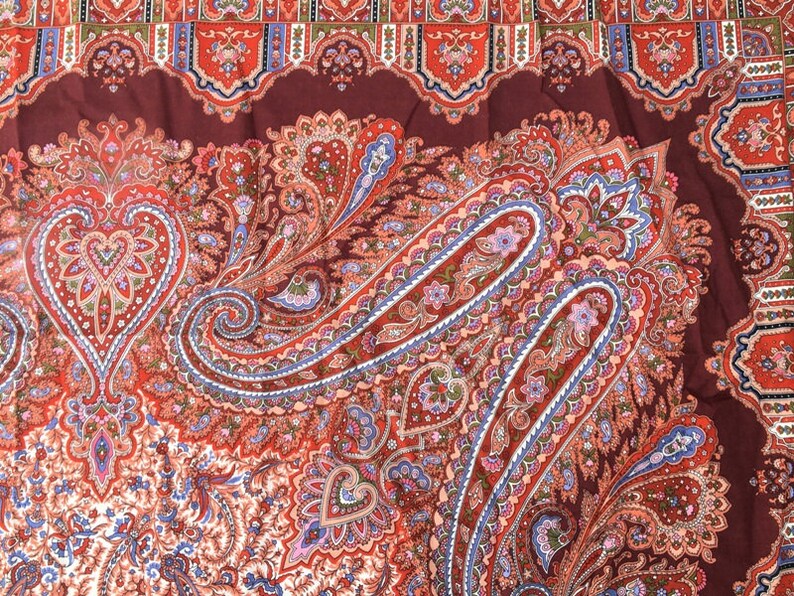 5x5 Vintage Paisley Shawl Woman Scarf Wool Shawl Fashion | Etsy