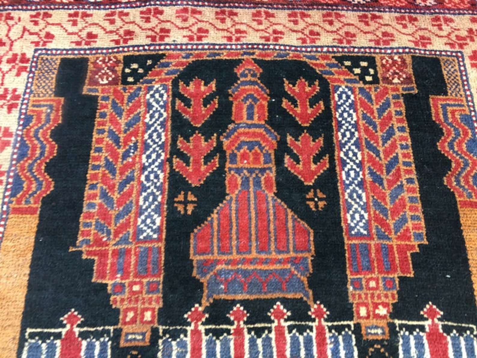 Afghan Rug Vintage Rug Bedroom Rug Handmade Rug Bedroom Rug - Etsy
