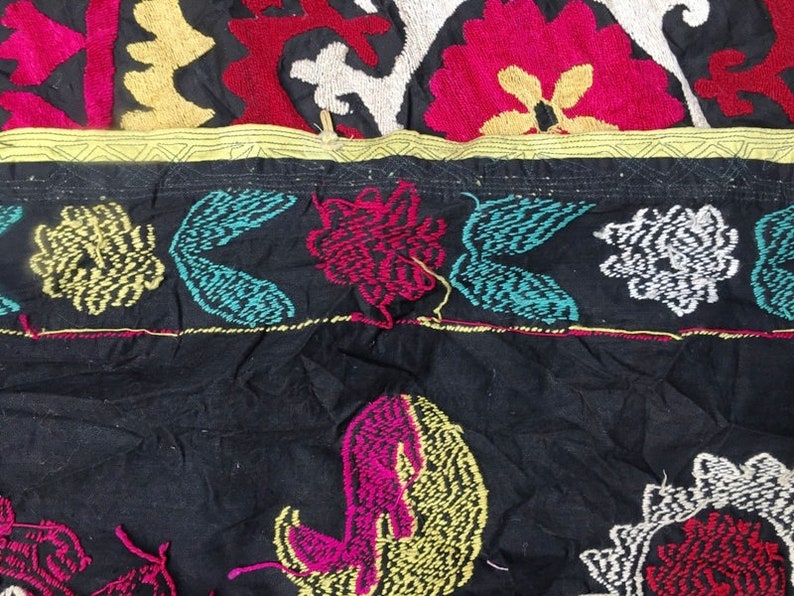 6x4 Suzani Table Cover Hand Made Table Cloth Uzbek Hand Embroidery ...