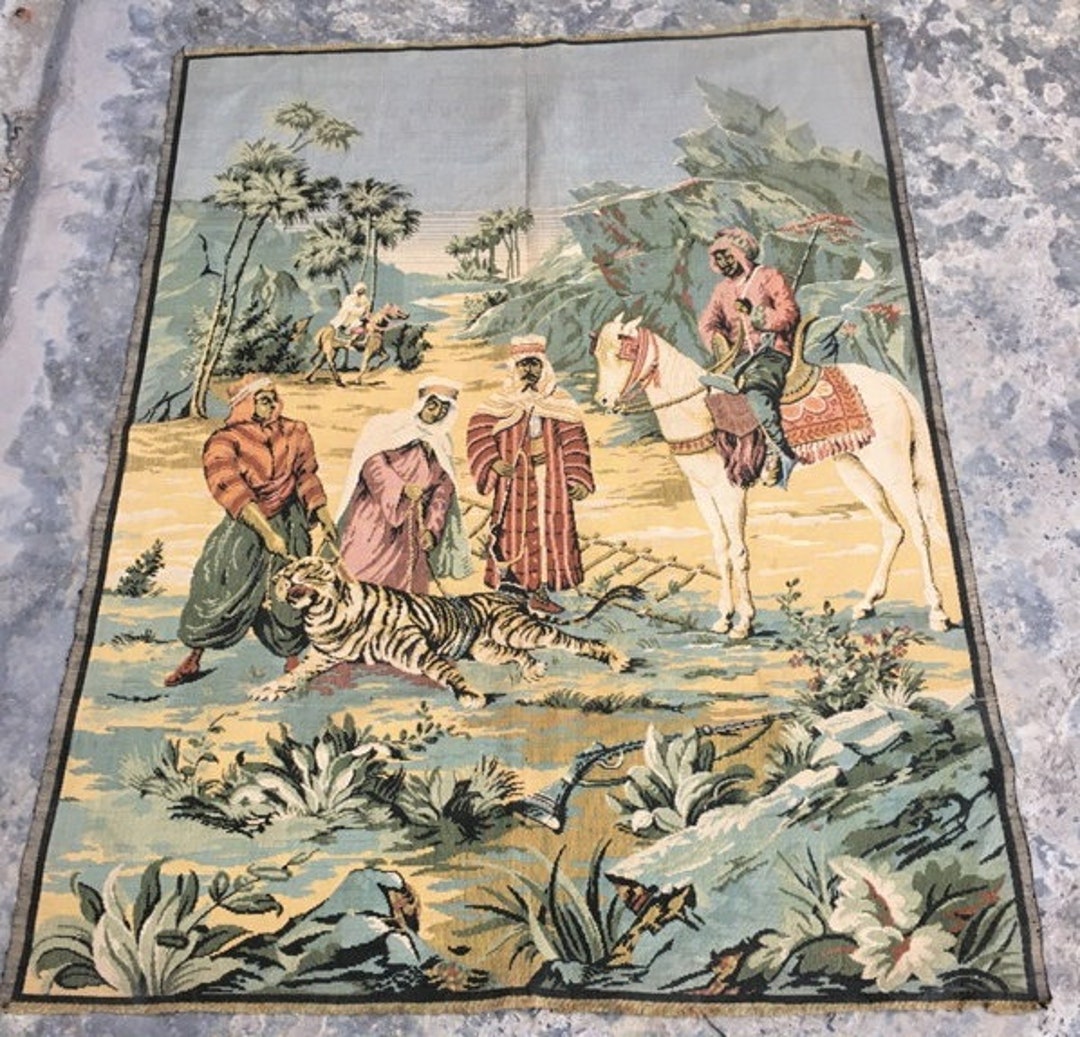 Vintage Tapestry French Tapestry Wall Hangings Kitchen Tapestry Goblins ...