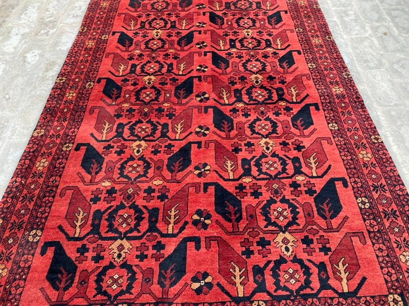 Living Room Rug High Quality Handmade Rug 4x6 Afghan Rug Floor | Etsy