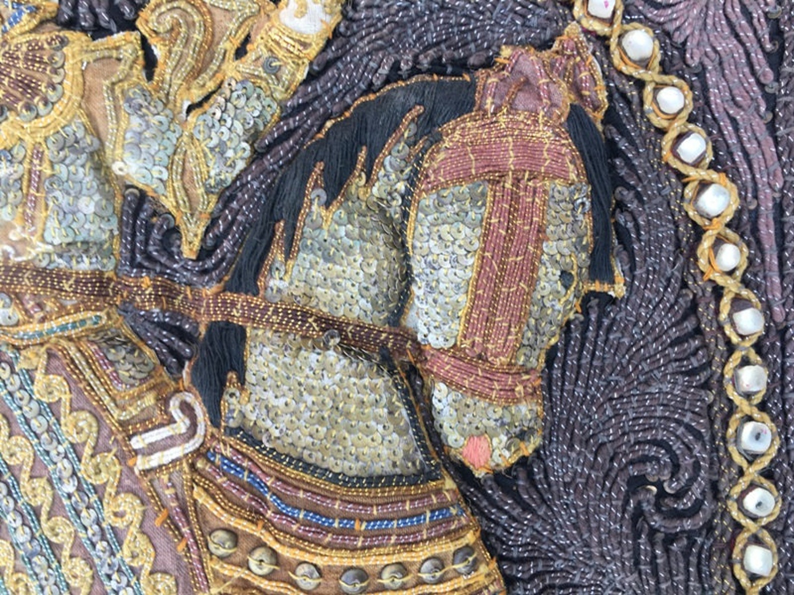 2x3 Antique Handmade Indian Tapestry Pictorial Tapestry Wall Hanging ...