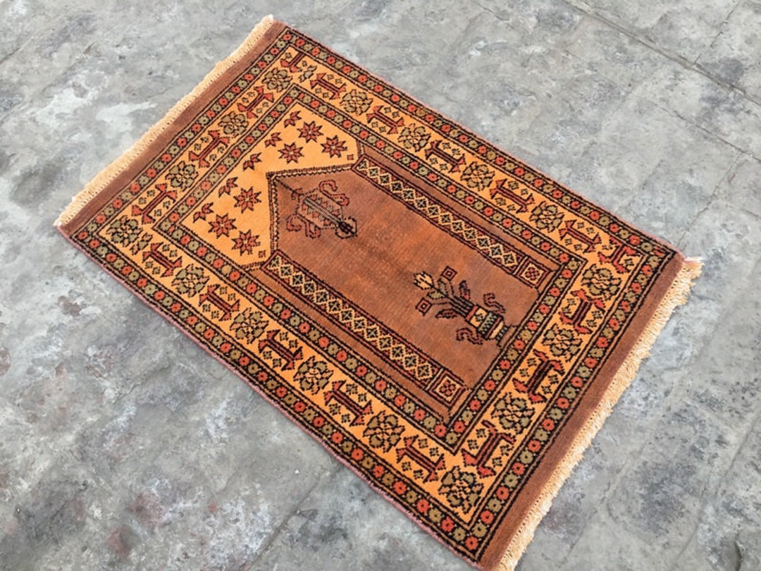 3x2 Afghan Rug Handwoven Rug Bohemian Anatolian Kilim Prayer Rug Felpa ...