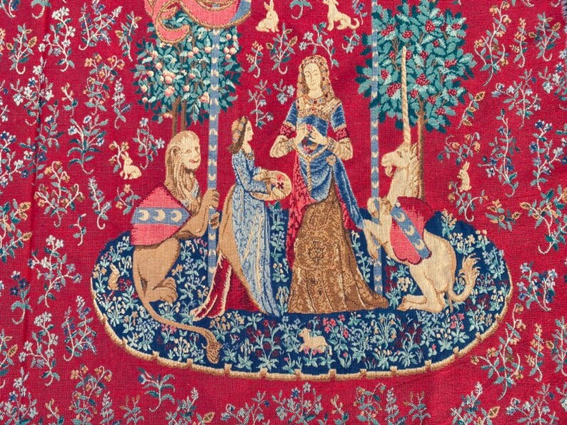 Kitchen Tapestry Vintage French Tapestry Wall Hangings Goblins - Etsy