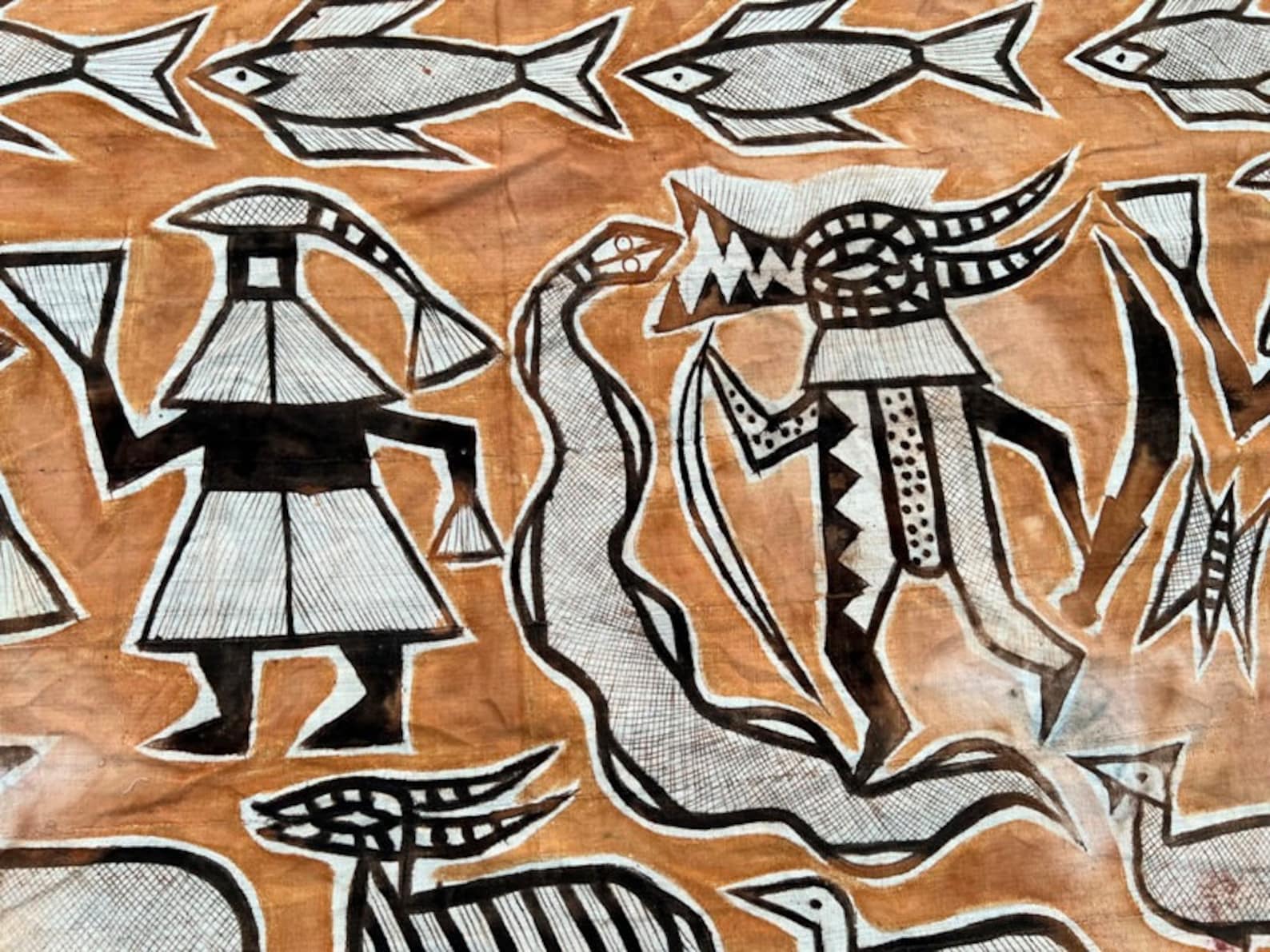 Antique African Tapestry Hand Painting Pictorial Tapestry - Etsy