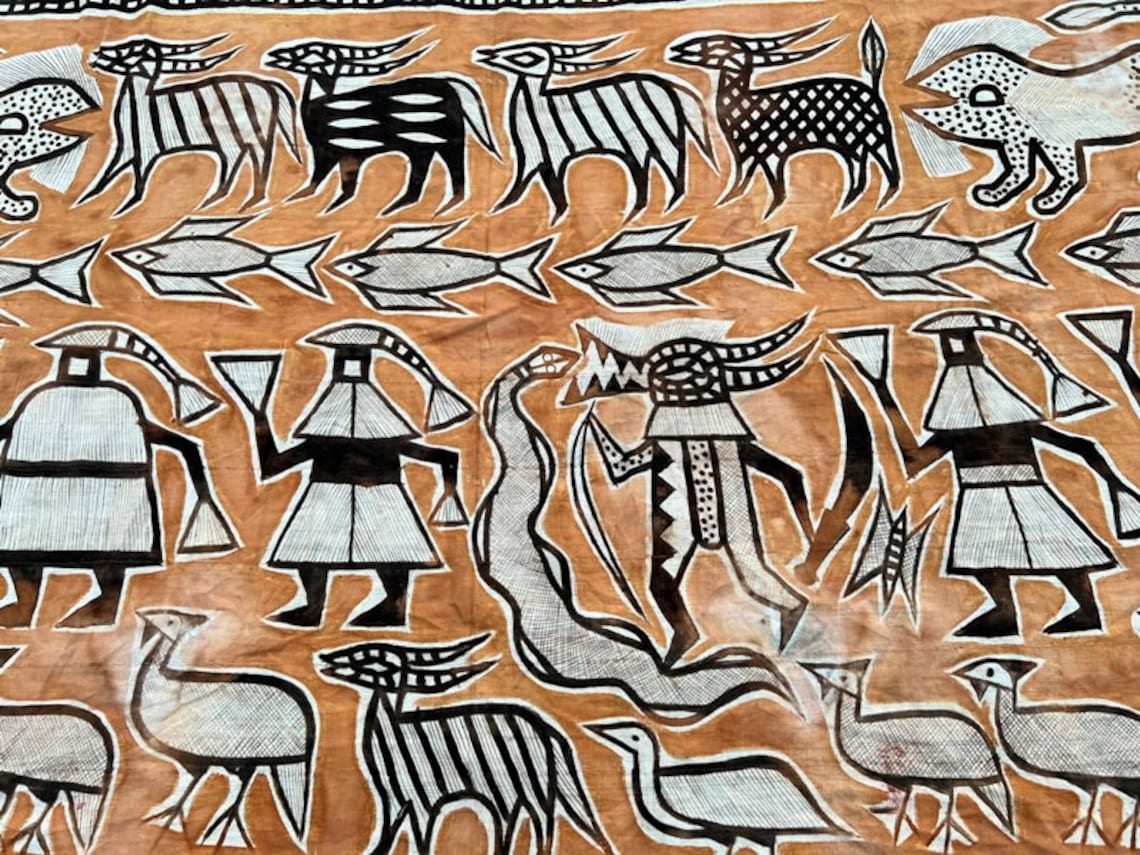 Antique African Tapestry Hand Painting Pictorial Tapestry - Etsy