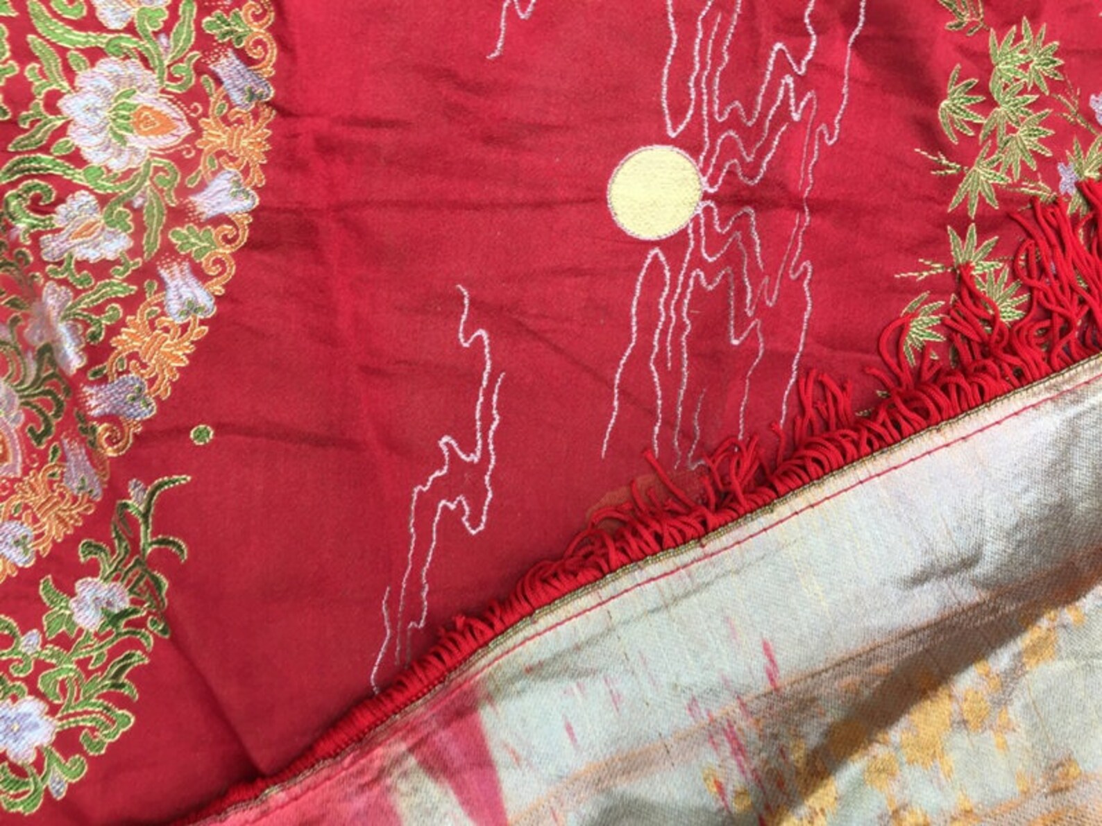 3x4 Low Price Vintage Chinese Tablecloth Silk Kitchen Dinning - Etsy