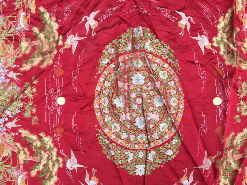 3x4 Low Price Vintage Chinese Tablecloth Silk Kitchen Dinning - Etsy