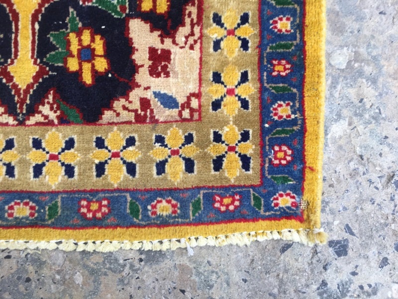 Floor Rug Antique Rug Handmade Rug Afghan Rug Floral Rug Door | Etsy