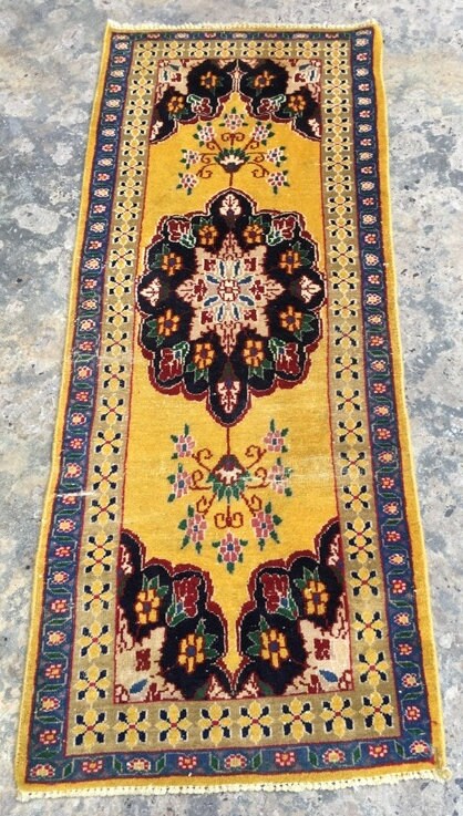 Floor Rug Antique Rug Handmade Rug Afghan Rug Floral Rug Door | Etsy