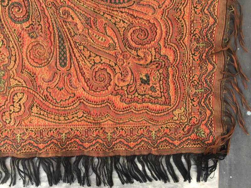 3x3 Vintage Paisley Shawl Woman Scarf Wool Shawl Fashion - Etsy