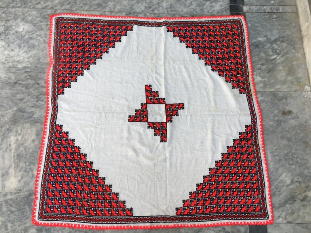 3x3 Low Price Antique Turkish Embroidery Tablecloth Crochet Table Cover ...