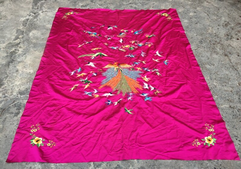 6x5 Low Price Vintage Chinese Tablecloth Silk Kitchen Dinning - Etsy