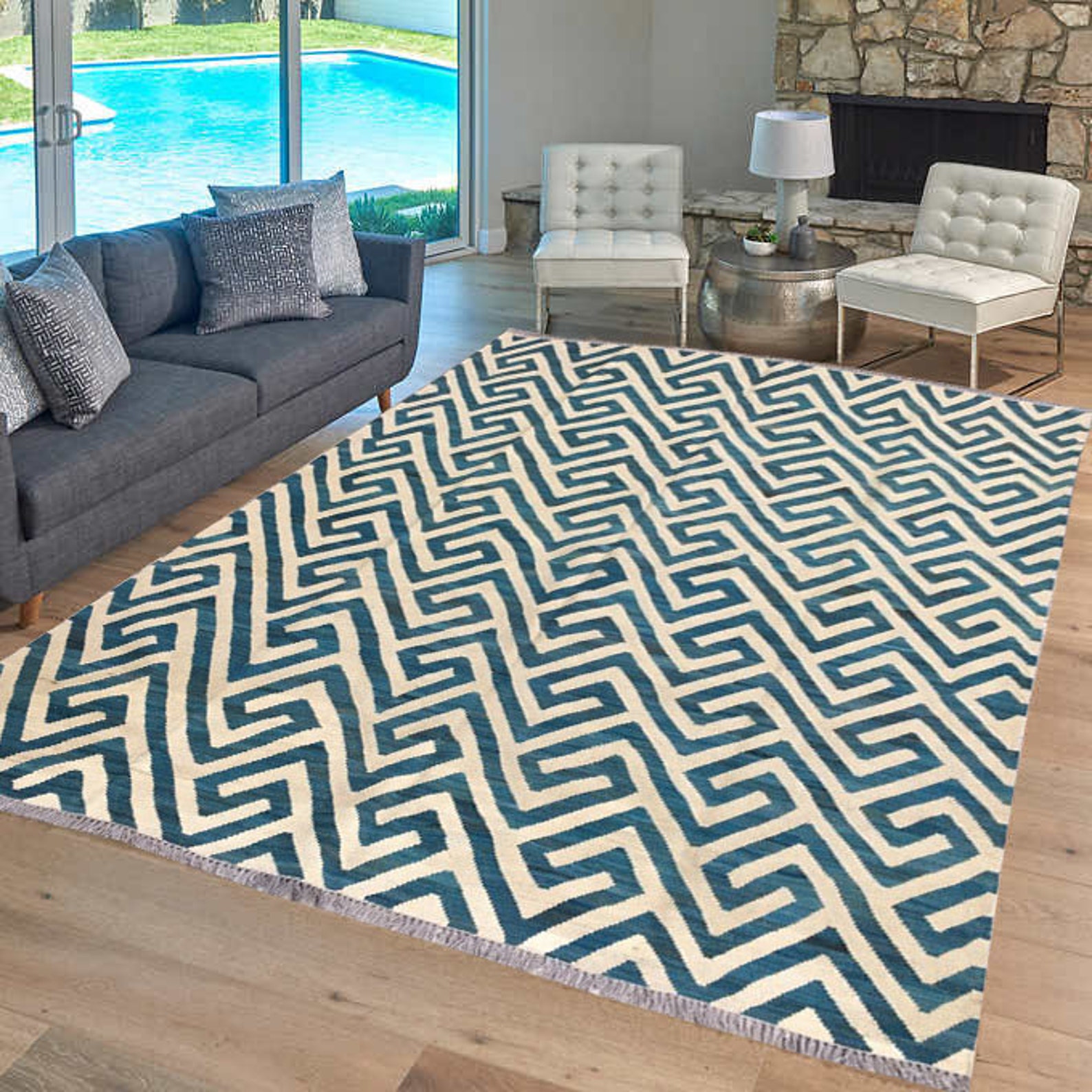 10X7 Afghan kilim Turkish Kilim Handwoven Rug Afghan Rug | Etsy