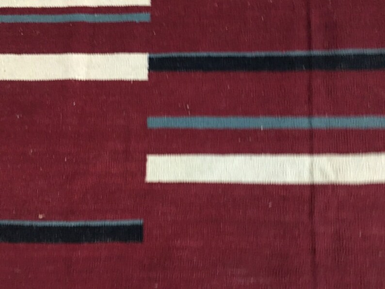 Red Afghan kilim Modern Kilim Rug Handwoven kilim Bohemian | Etsy