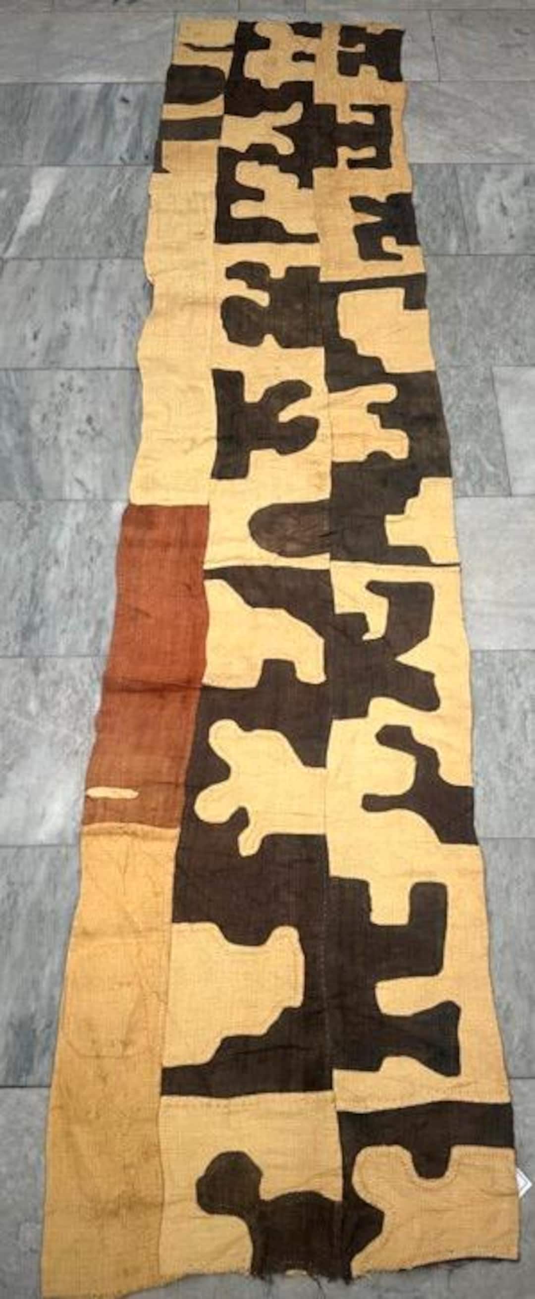 Antique Kuba Cloth African Kuba Cloth DR Congo Raffia Handmade ...