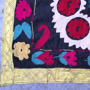 6x4 Suzani Table Cover Hand Made Table Cloth Uzbek Hand Embroidery ...