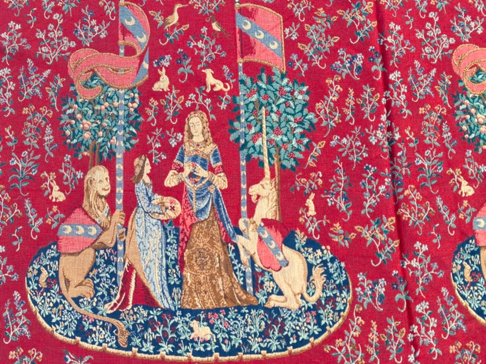 Kitchen Tapestry Vintage French Tapestry Wall Hangings Goblins - Etsy