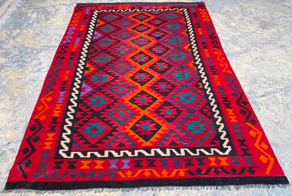 Hand Knotted Rug Carpet Rug Area Rug Afghan kilim Living Room | Etsy