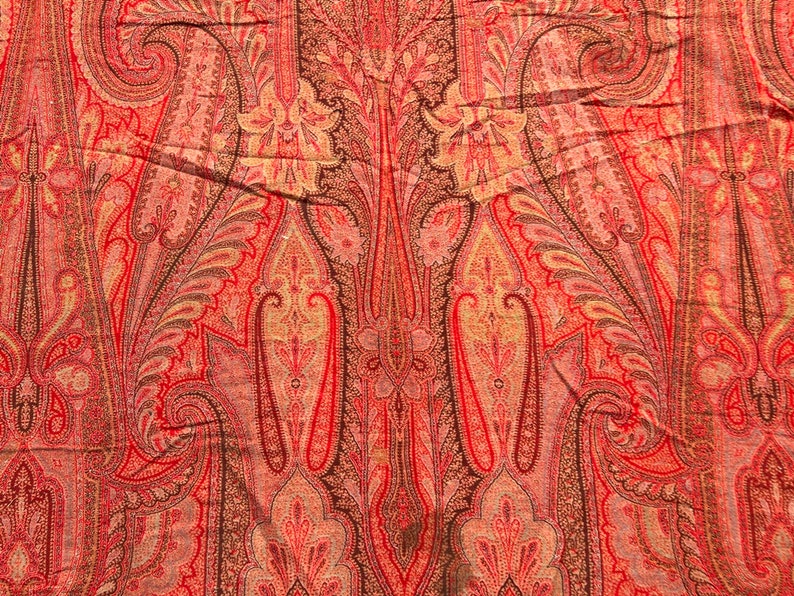 Antique Large Paisley Handwoven Shawl Woman Fashion - Etsy