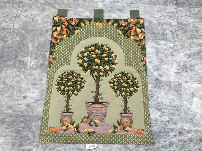 2x3 Vintage American pictorial tapestry wall hangings Kitchen | Etsy