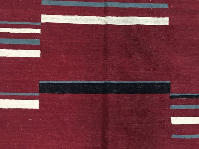 Red Afghan kilim Modern Kilim Rug Handwoven kilim Bohemian | Etsy