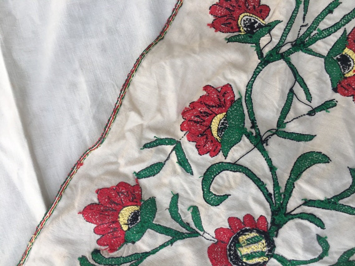 5x5 Antique Turkish Tablecloth Kitchen Dinning Tablecloth Hand | Etsy