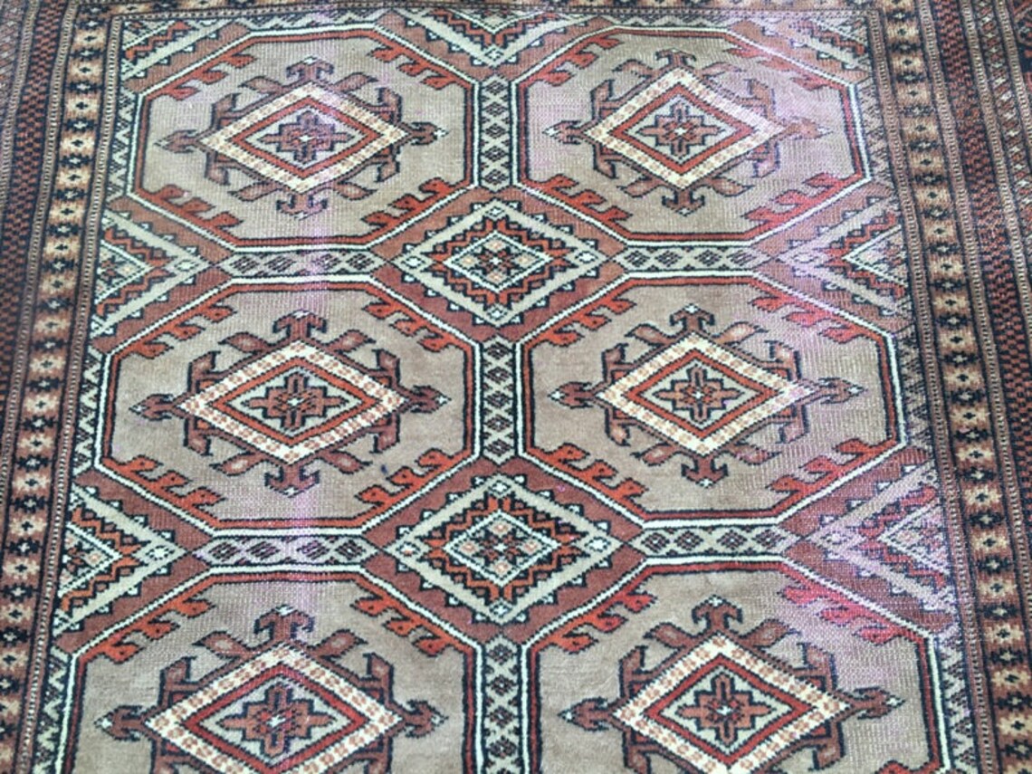 6x4 Vintage Afghan Rug Handmade Rug Bedroom Rug Flatweave Rug | Etsy