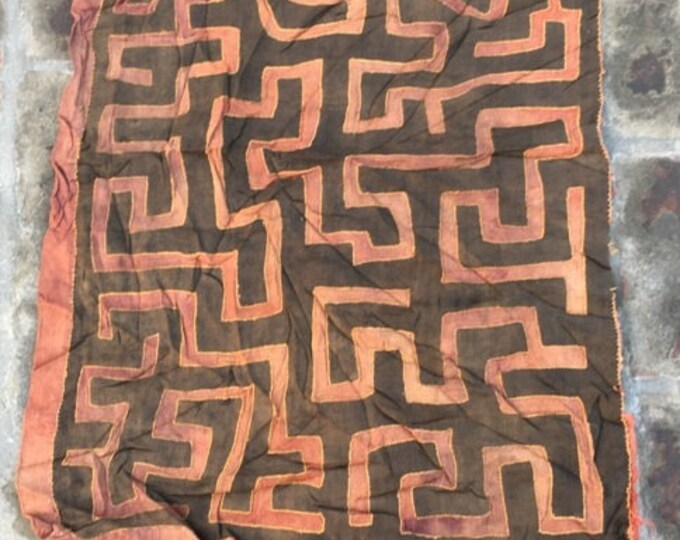 Antique Kuba Cloth African Kuba Cloth DR Congo Raffia Handmade ...