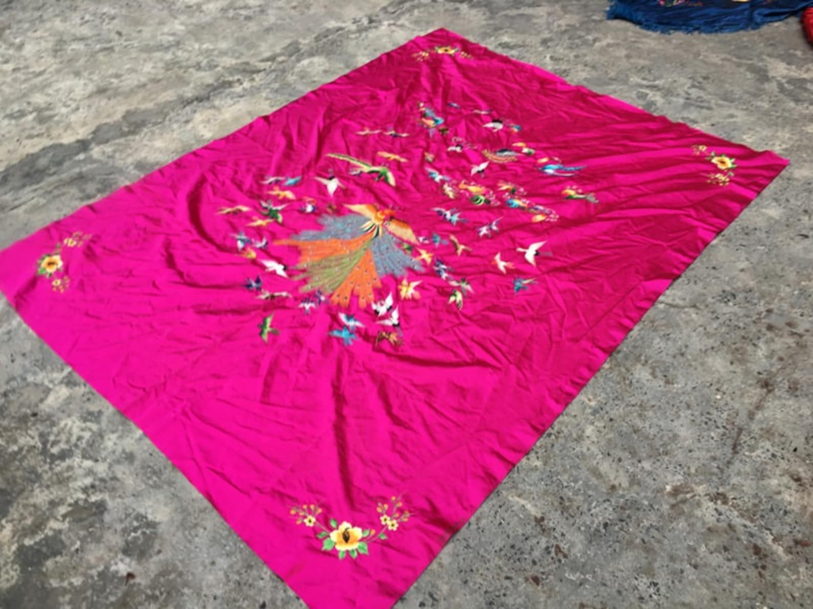 6x5 Low Price Vintage Chinese Tablecloth Silk Kitchen Dinning - Etsy