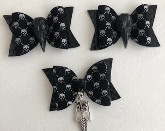 Gothic Hair Bow | Etsy