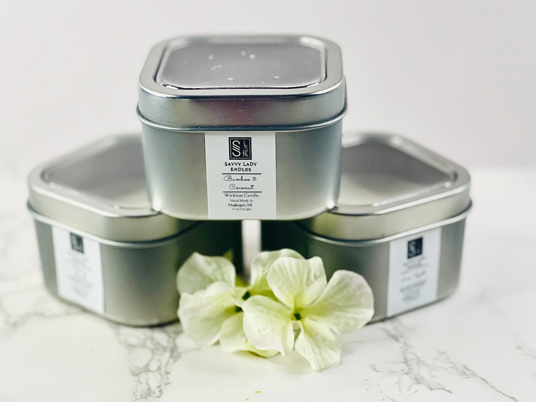 Wickless Candle/flameless Candle/tin Candles/scented Candles/homemade ...