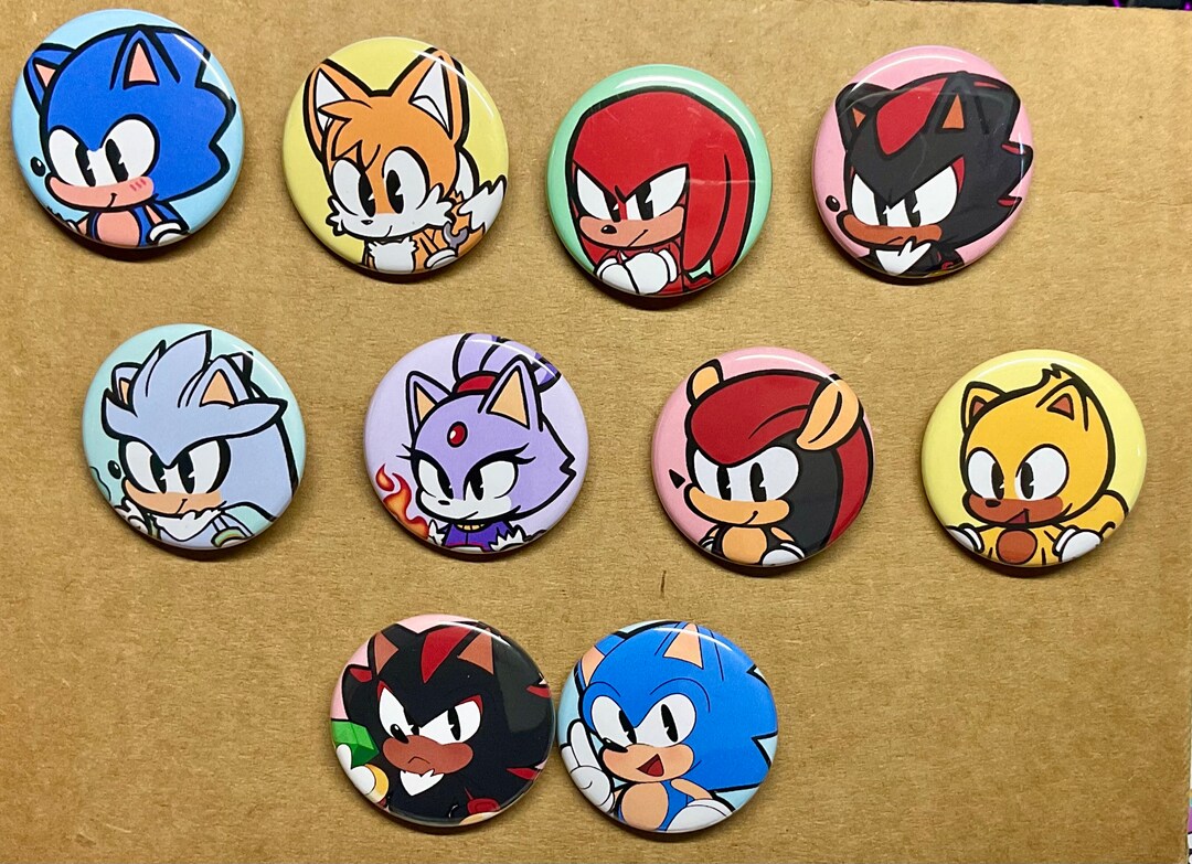 Sonic Buttons - Etsy