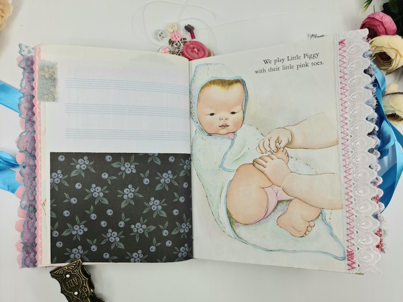 Little Golden Book Journal , Journal , Junk Journal , Book , Memory ...
