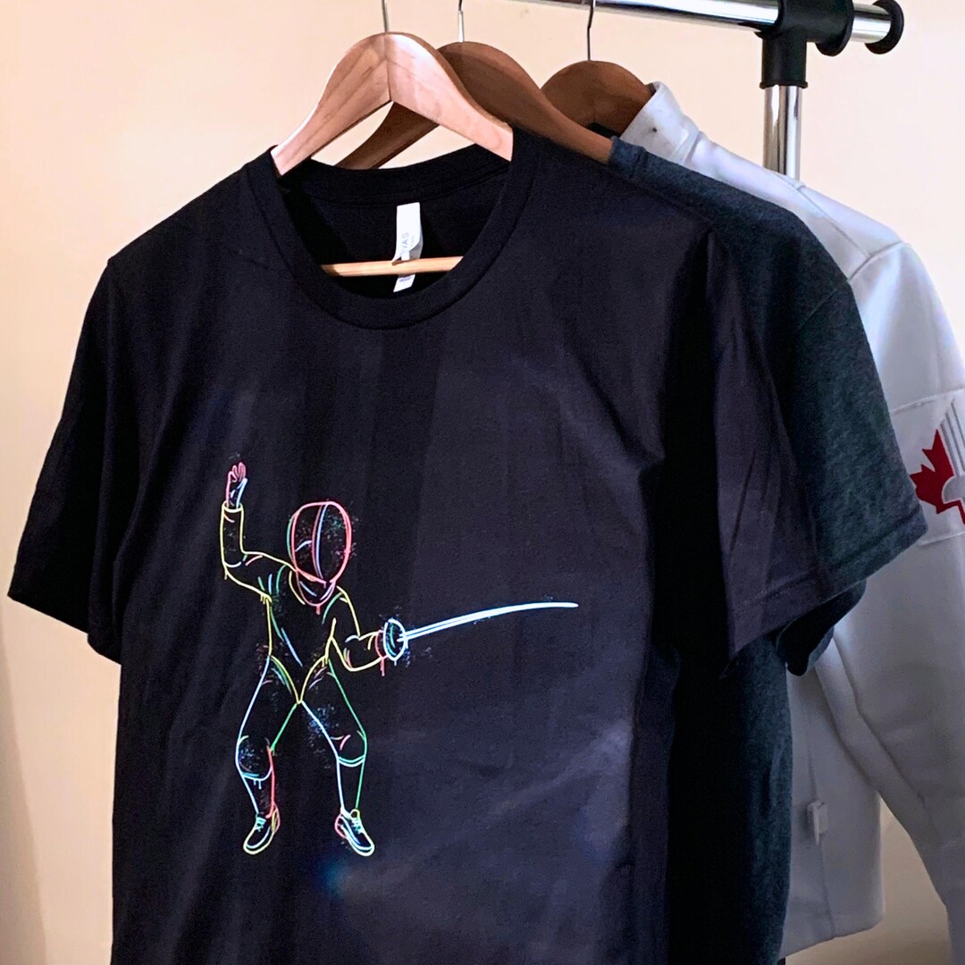 Premium Kids Fencing Short Sleeve T-shirt - Graffiti Spay Paint Fencer ...