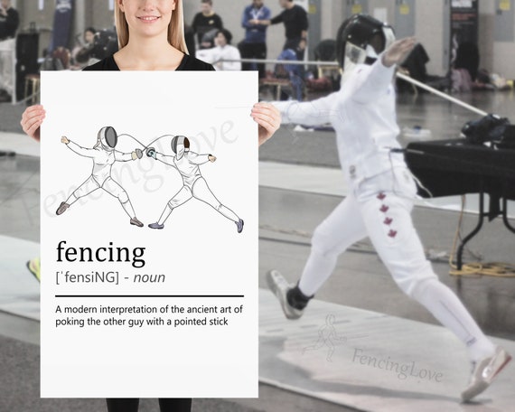Fencing Definition Poster Funny Definition of Modern | Etsy