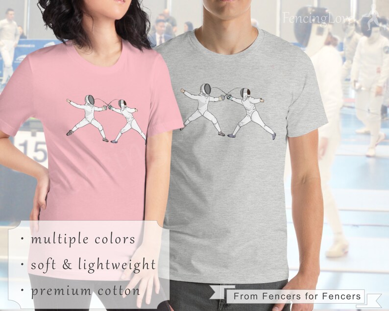 Fencing Gift: Epee Fencers Crossing Their Swords at Fencing Competition ...