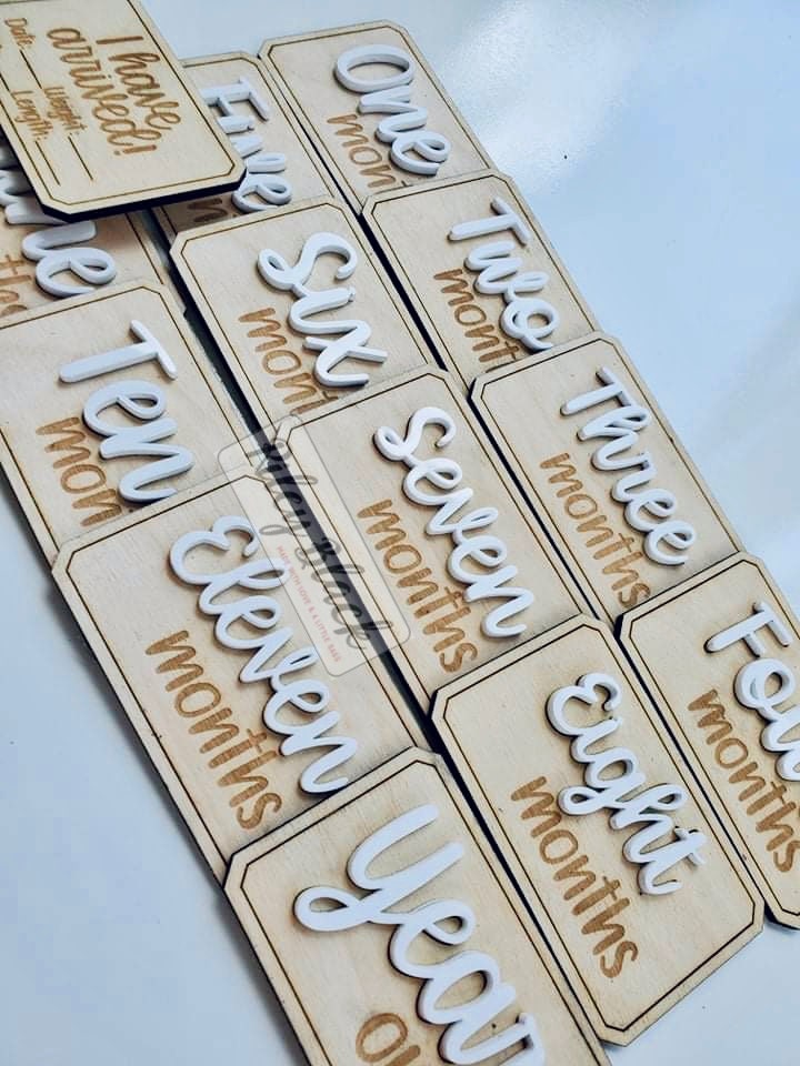 DIGITAL DOWNLOAD Simple Rectangle Layered Milestone File Boy | Etsy